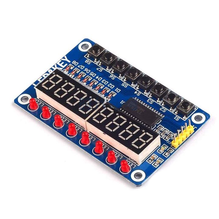 TM1638 Module Key Display For AVR Arduino New 8-Bit Digital LED Tube 8 ... TM1638 Module Key Display For AVR Arduino New 8-Bit Digital LED Tube 8 ...