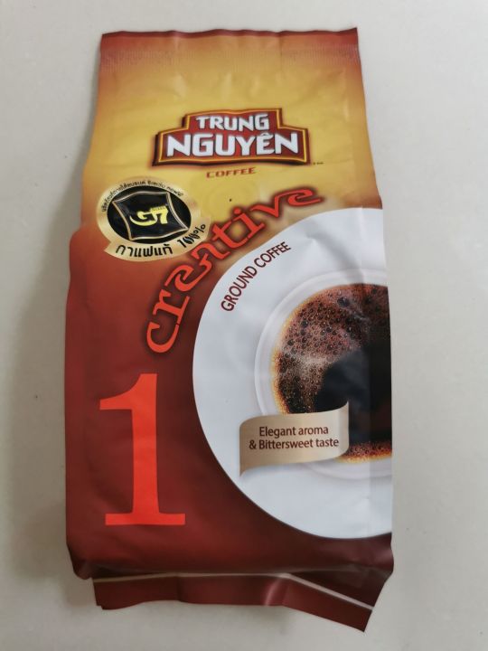 กาแฟเวียดนาม trung nguyen creative ground 1 coffee กาแฟคั่วบด 250g.หอมมาก exp 07/25 | Lazada.co.th