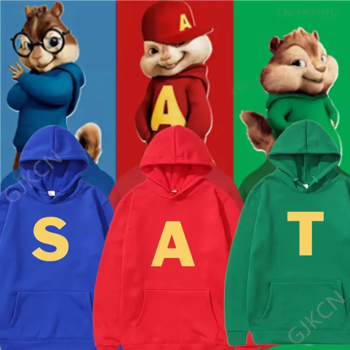 Alvin and The Chipmunks The Squeakquel's Pullover Woman Manfashion Drop ...
