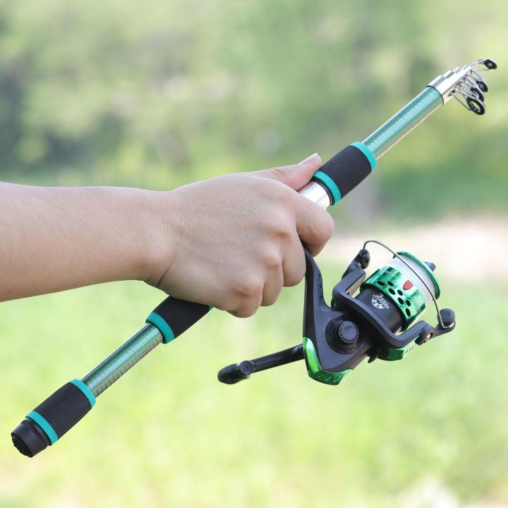 [COD]1.8M Telescopic Fishing Rod Full Set Pancing Full Set Murah Jorang ...