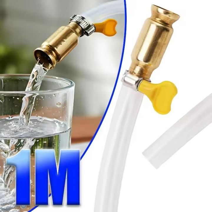 Brass Jiggle Siphon Refueling Gas Siphon Pump Gasoline Fuel Water ...