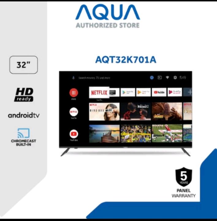 LED TV AQUA 32 INCH SMART ANDROID TV 32 INCH NEW SERIES BERGARANSI ...