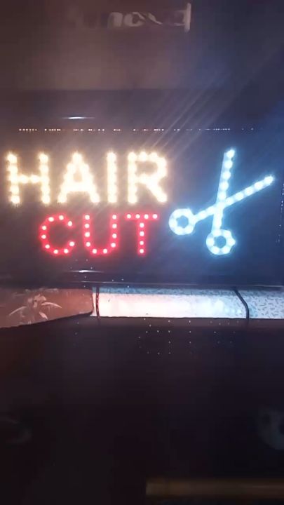 LED DISPLAY BOARD SIGNAGE LED-HAIRCUT CUT LIGHT ENERGY SAVING LIGHT ...