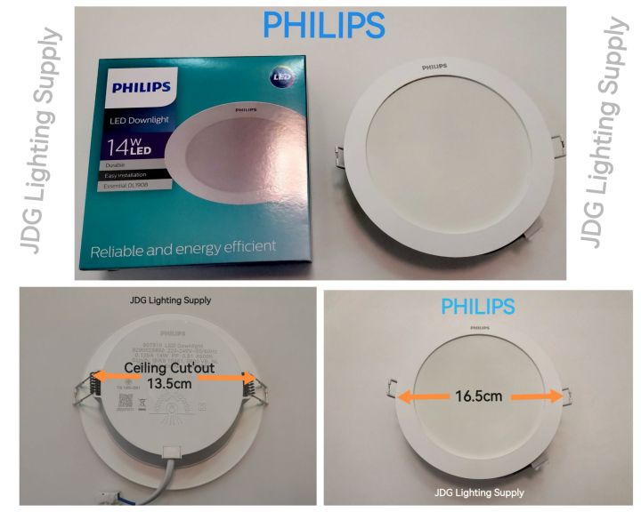 PHILIPS LED RECESS DOWNLIGHT 14WATTS ROUND DAYLIGHT 6500K | Lazada PH