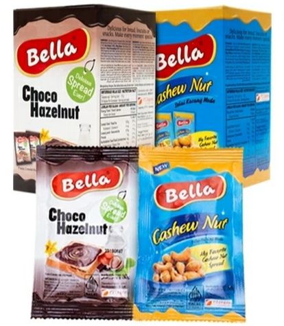 BELLA SPREAD CHOCO HAZELNUT AND CASHEW NUT SACHET 30 gram | Lazada ...