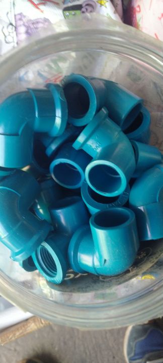 PVC BLUE THREADED ELBOW 1/2 50 pcs. sold per pack. | Lazada PH