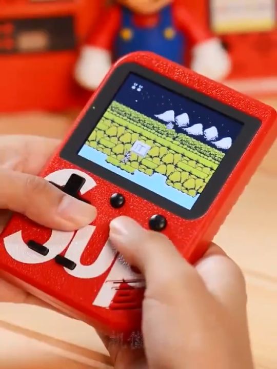 2 People 400 Gaming Handheld Game Console Vintage Mini Game 3.0 Inch ...