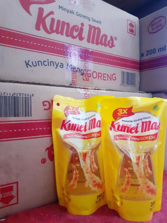 1 Dus Minyak Goreng Kunci Mas 200ml isi 48pc | Lazada Indonesia