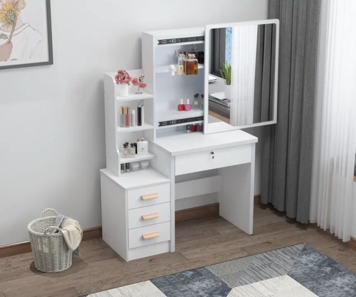 [New product]Designed Vanity mirror with table set Dressers & Drawers ...