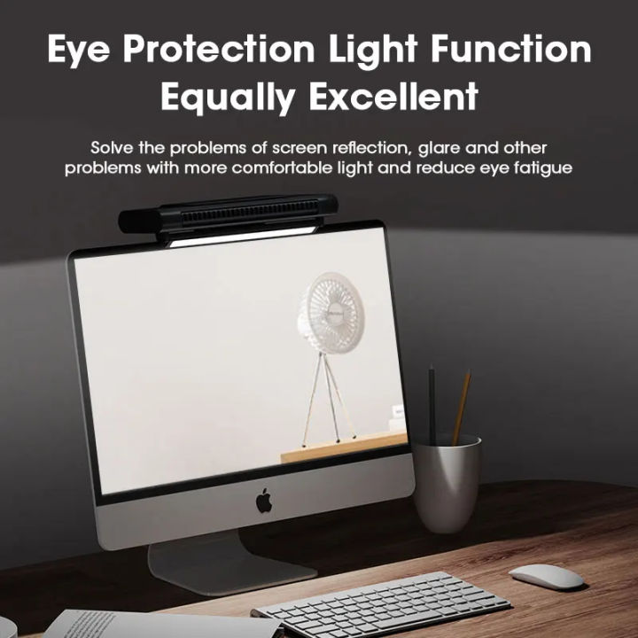 Bladeless charging fan usb office computer clip screen fan powerful ...