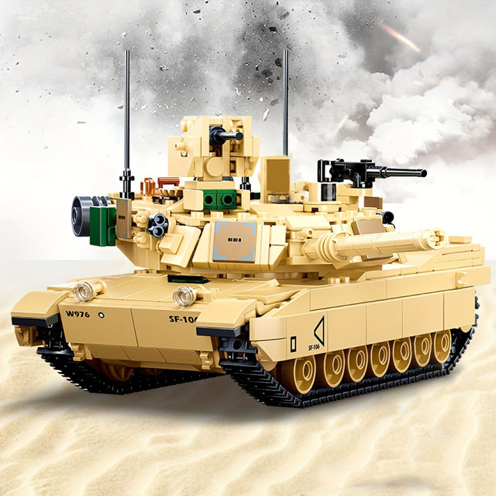 781pcs Model Bricks M1A2 Sep V2 Abrams Hand Battle Tank Building Block ...