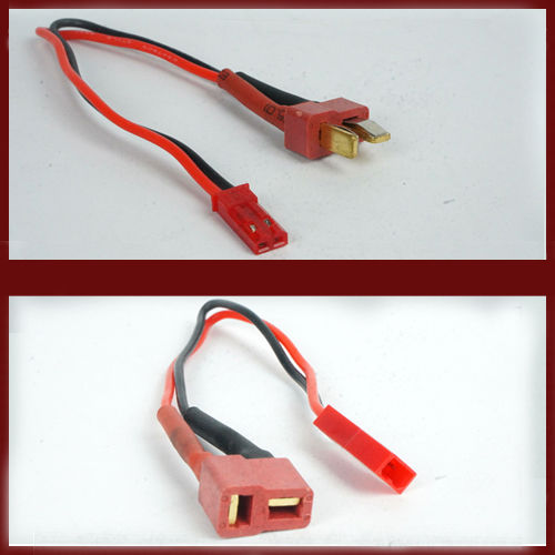 Battery Transfer Conversion Wire T-Type Male Connector to JST Female ...