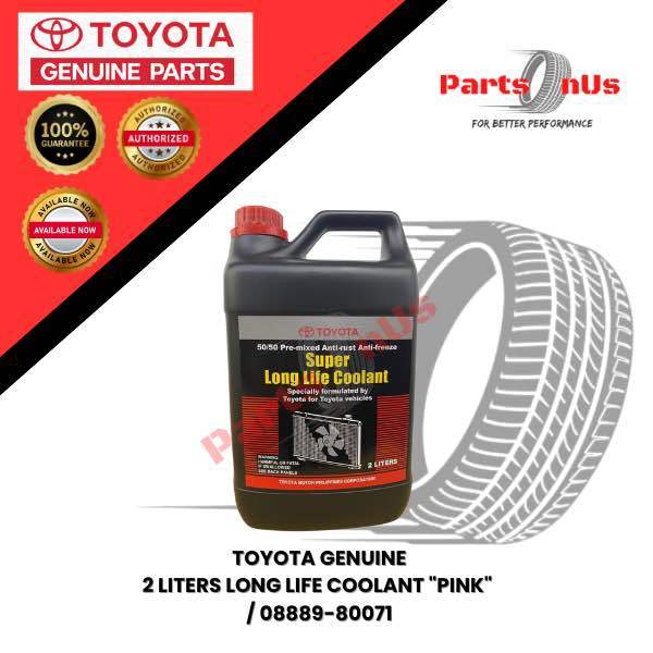 Toyota Original LONG LIFE COOLANT "PINK" 2 LITERS/ 08889-80071 Pink Coolant Toyot | Lazada PH