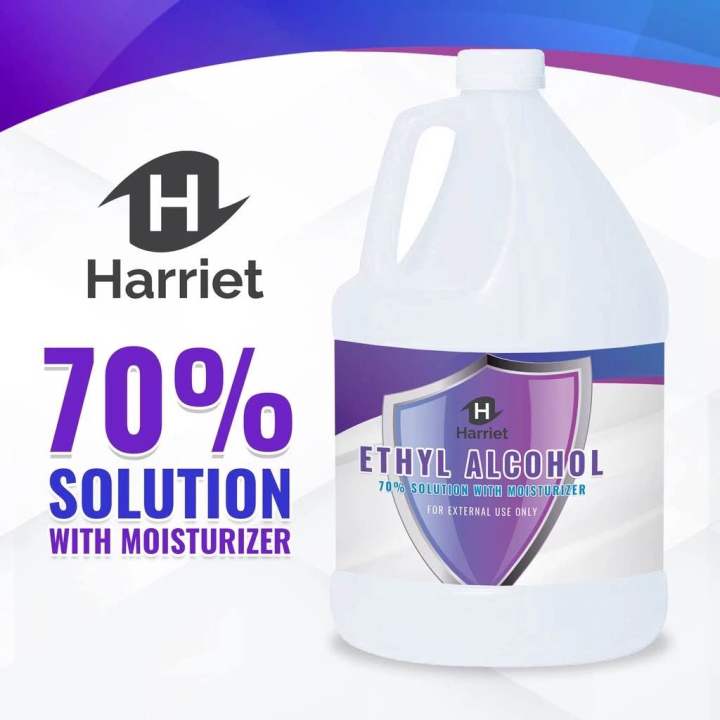 HARRIET 70% Ethyl Alcohol 1 GALLON, 1 LITER | Lazada PH