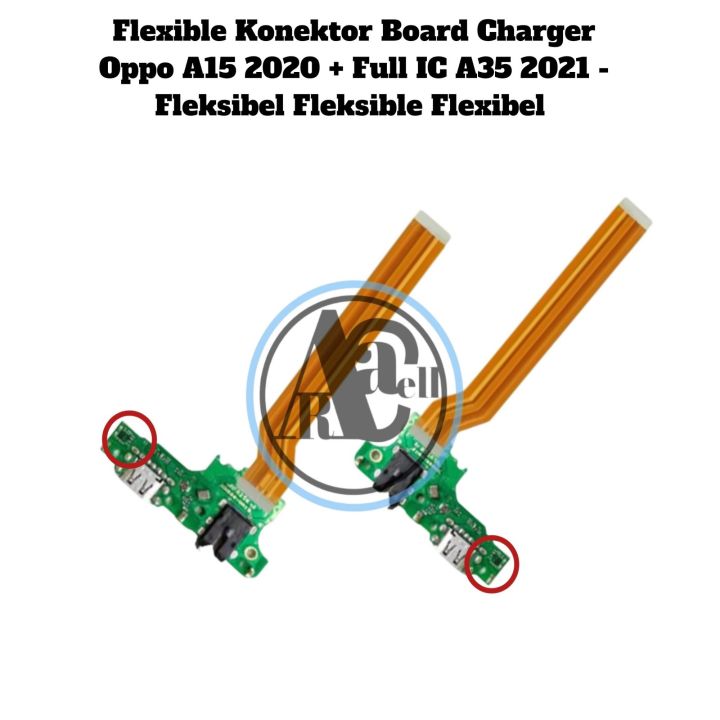 Flexible Oppo A15/A15s + Full IC Original Board Charger Konektor Papan ...
