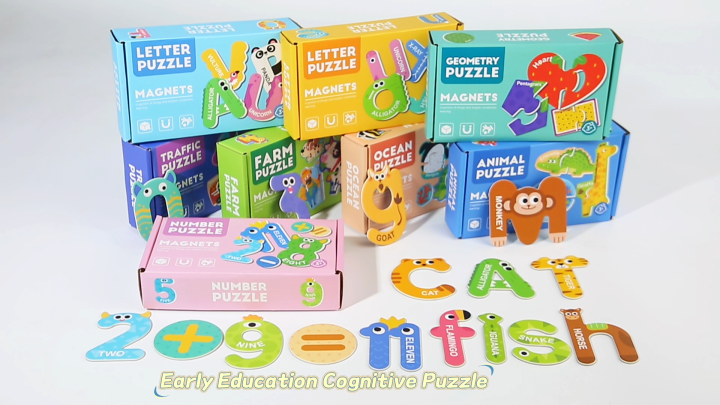 NIKO Magnetic Alphabet ABC Letters Number Stickers Set Early Education ...