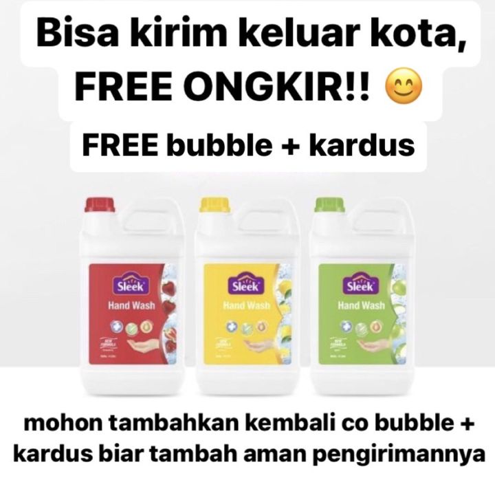 SLEEK Hand Wash 4L / Sleek Sabun Cuci Tangan 4L | Lazada Indonesia