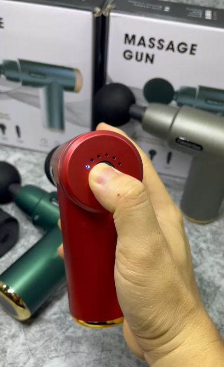 Pijat Mini Fascial Alat Pistol Massage Gun Smart Alat Pijat Gym ...