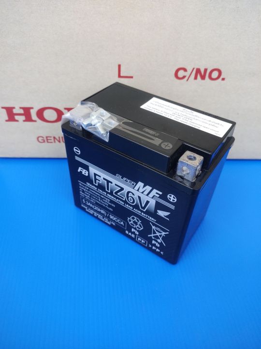 แบตเตอรี่ (FTZ6V) ใช้สำหรับรุ่นADV150,ADV160,PCX125,PCX150,PCX160 ...