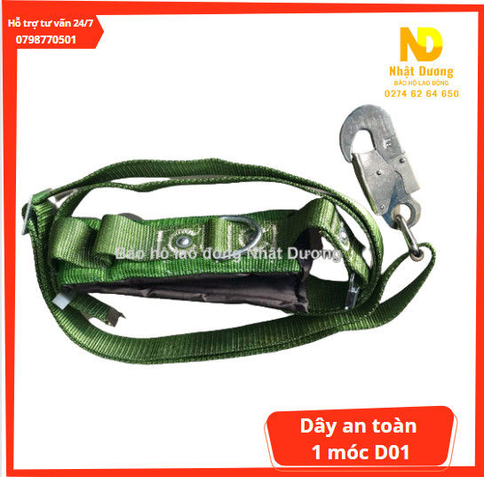 Dây đai an toàn lao động thắt lưng 1 móc thép không gỉ BB D01 thường ...