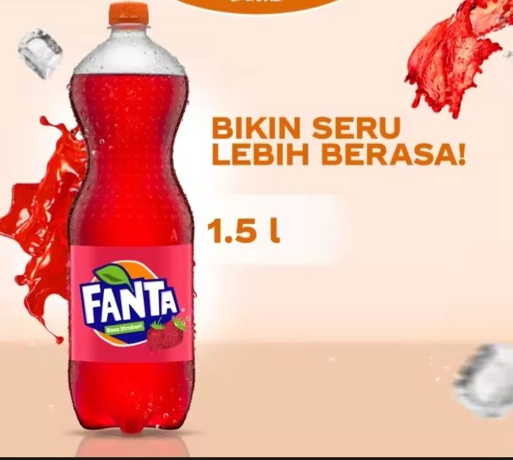 Fanta Strawberry 1.5 L Minuman soda rasa stroberi | Lazada Indonesia