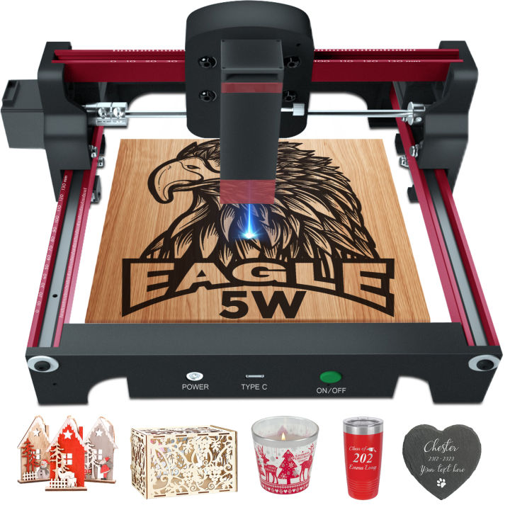 Mesin grafir Laser 5W เอาท์พุตเครื่องตัดเลเซอร์แบบพกพาขนาดเล็กและ ...