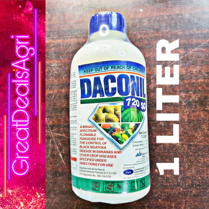 DACONIL 720 SC (1 LITER) CHLOROTHALONIL FUNGICIDE BY IVA INC. | Lazada PH