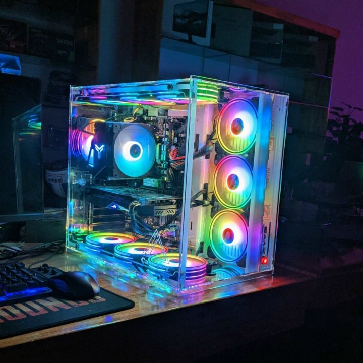 vỏ case pc độc đáo, vỏ máy tính trong suốt (bản chưa ráp) | Lazada.vn
