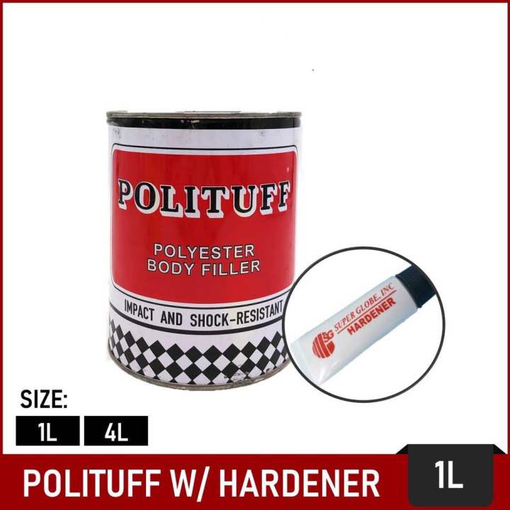 POLITUFF POLYESTER BODY FILLER *1 LITER* | Lazada PH