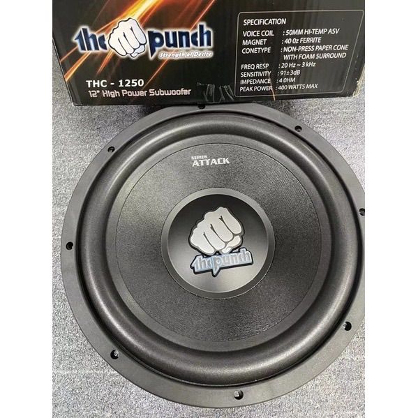 the punch 12 High Power Subwoofer THC - 1250 12 High Power Subwoofer ...