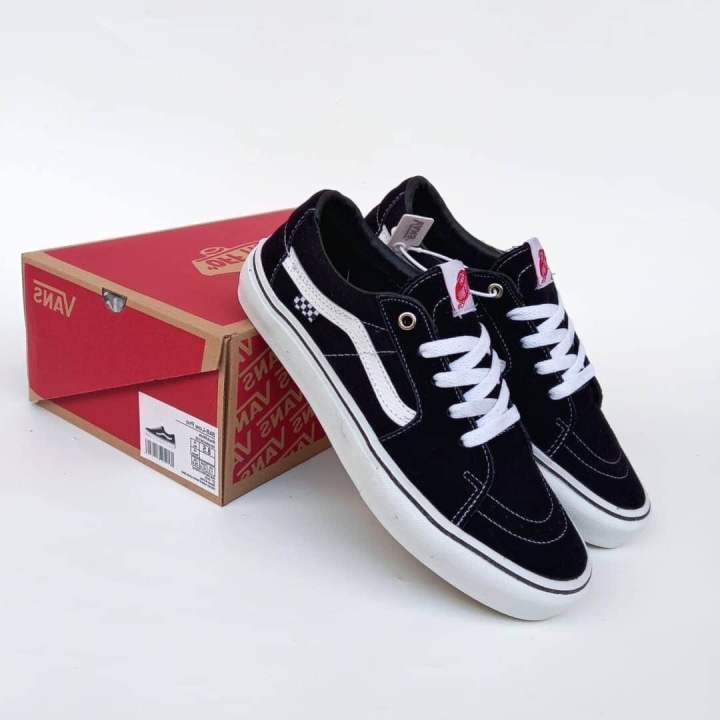 Vans Sk8 Low Pro Black White B | Lazada Indonesia