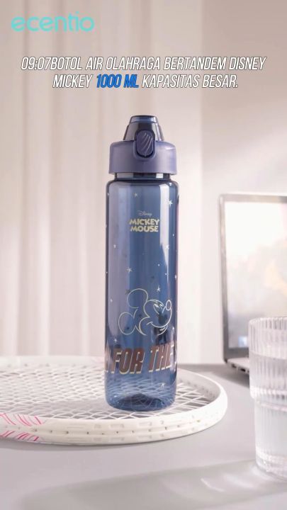 【15k voucher】ecentio botol minum Disney Micky 1000ml Portable Botol air ...
