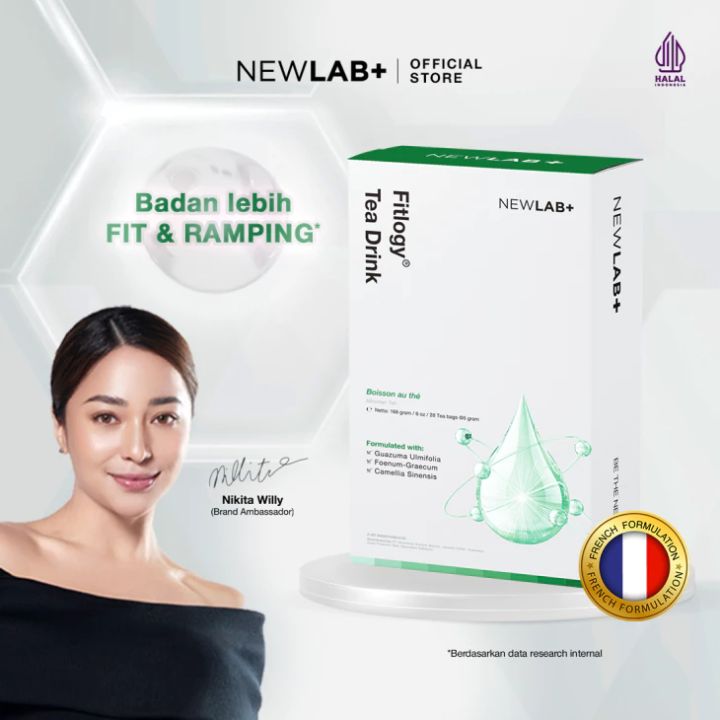 (28 kantong) Newlab Greentea Drink Minuman Teh Pelangsing Diet ...
