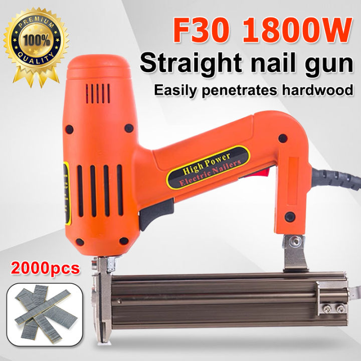 1800W Electric Straight Nail Gun F30 Heavy Duty Professional Electric ...
