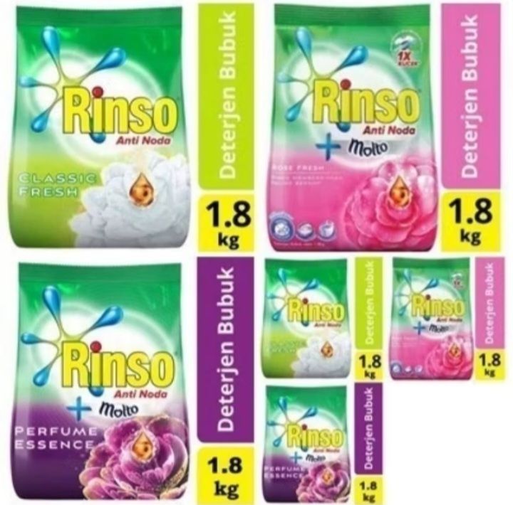 Rinso detergen bubuk 1.8 kg // Rinso anti noda + molto 1.8 kg | Lazada ...