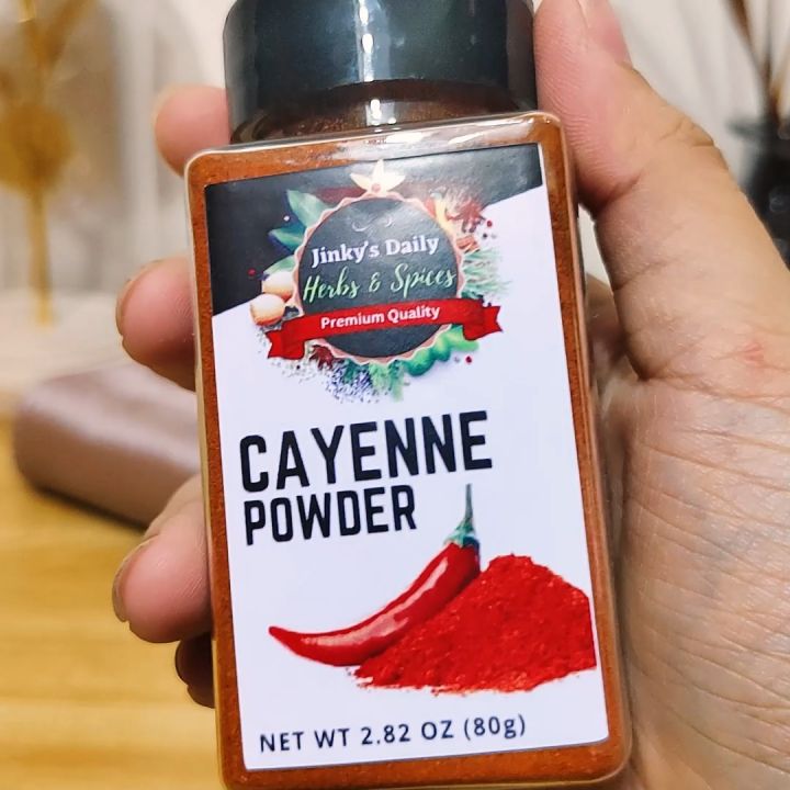 Cayenne Powder 80g in Shaker Bottle by Jinky's Daily Herbs & Spices ...