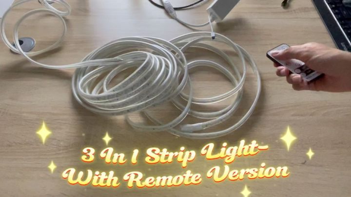 Strip Light LED for Room Ceiling Tri Color with Romote Connector Plug 5730 String Lights ...