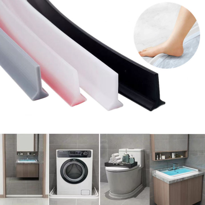 Self-Adhesive Silicone Water Retaining Strips Bathroom Water Stopper ...
