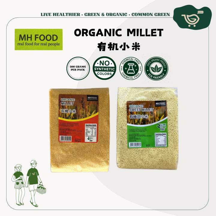MH FOOD Organic Millet 有机小米 | 500GM | | Lazada