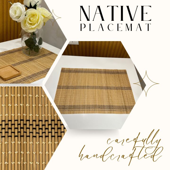 Native Handcrafted Bamboo Placemat | Lazada PH