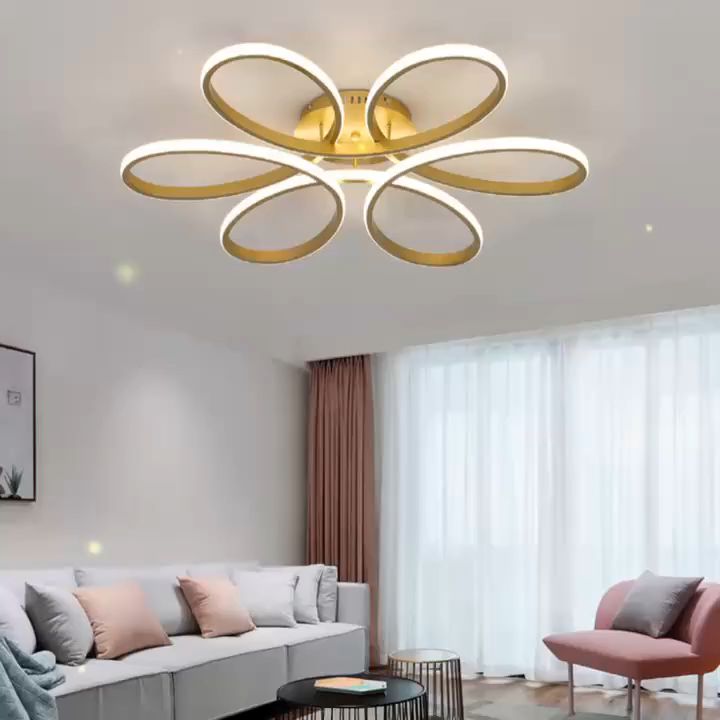 SOLO Modern LED Ceiling Lights Tricolor Chandelier for Living Room ...