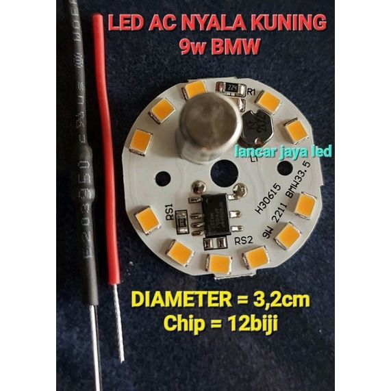 PCB LED AC Nyala Kuning 9 Watt BMW | Lazada Indonesia