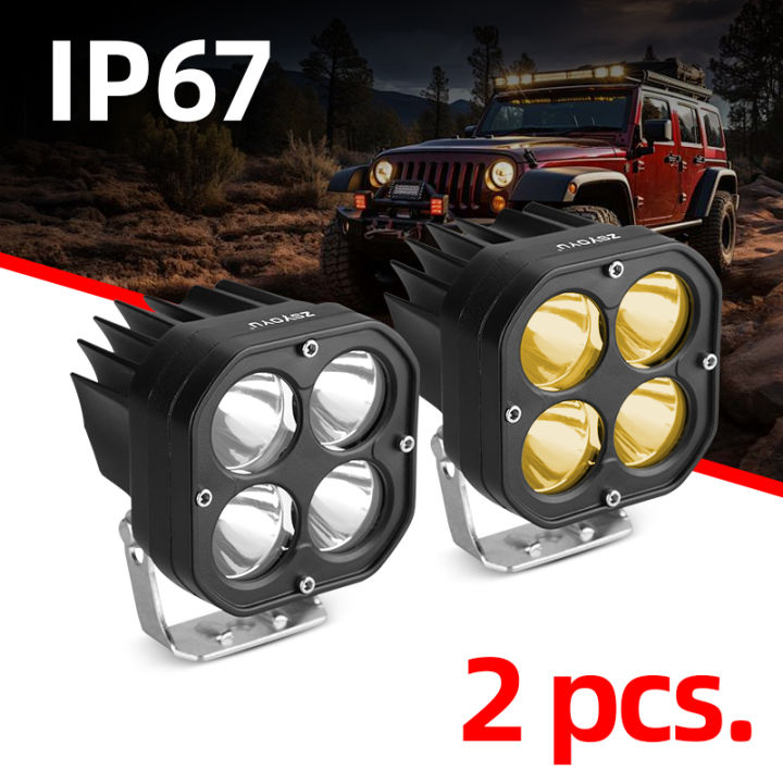 3Inch 40W Offroad Driving LED Pods Work Spotlights 12V-24V Headlights ...