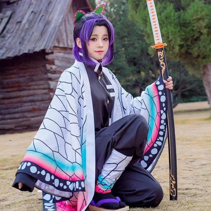 Anime Kimetsu No Yaiba Kochou Kochou Shinobu Cosplay Costume Demon ...