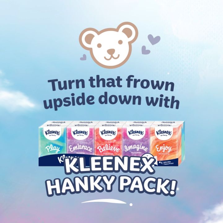 Kleenex Hanky Pack Pocket Tissue Jumbo Pack 3ply (9s x 36 Packs) / (9s ...