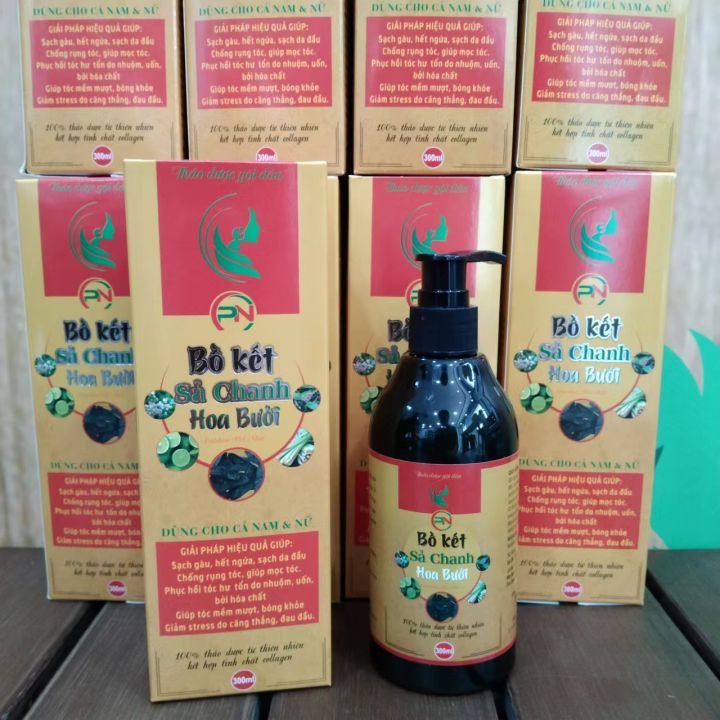 Dau Goi Bo Ket Chanh Sa Hoa Buoi - Herbal Shampoo 300ml | Lazada
