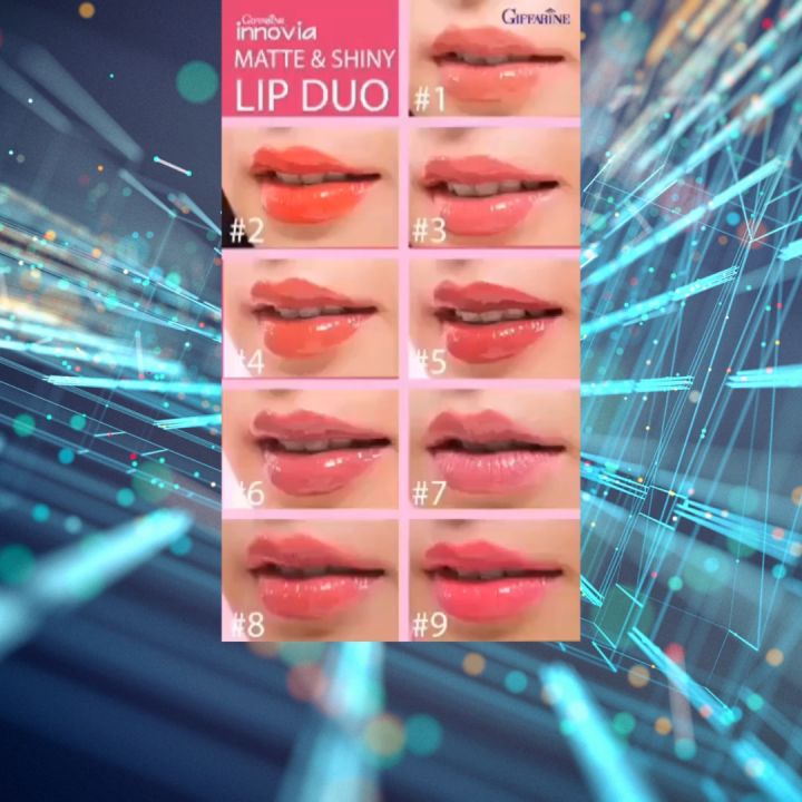 (ส่งไว) DUO Lips กิฟฟารีน อินโนเวีย แมท แอนด์ ชายนี่ ลิป ดูโอ ลิป ...