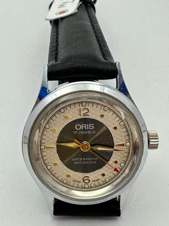 ORIS WATERPROOF ANTISHOCK 17 JEWELS ระบบไขลาน ตัวเรือนสแตนเลส นาฬิกา ...