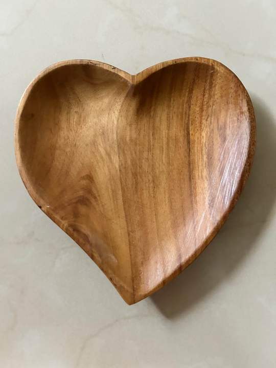 Heart Shaped Wooden Plate | Lazada PH