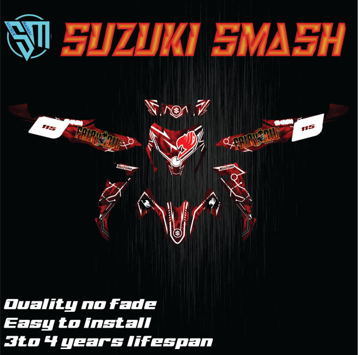 Suzuki Smash decals sticker, Laminated | Lazada PH